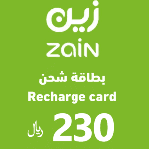 Zain Recharge Card - 230 SAR Buy - Zain Recharge Card - 230 SAR Prices