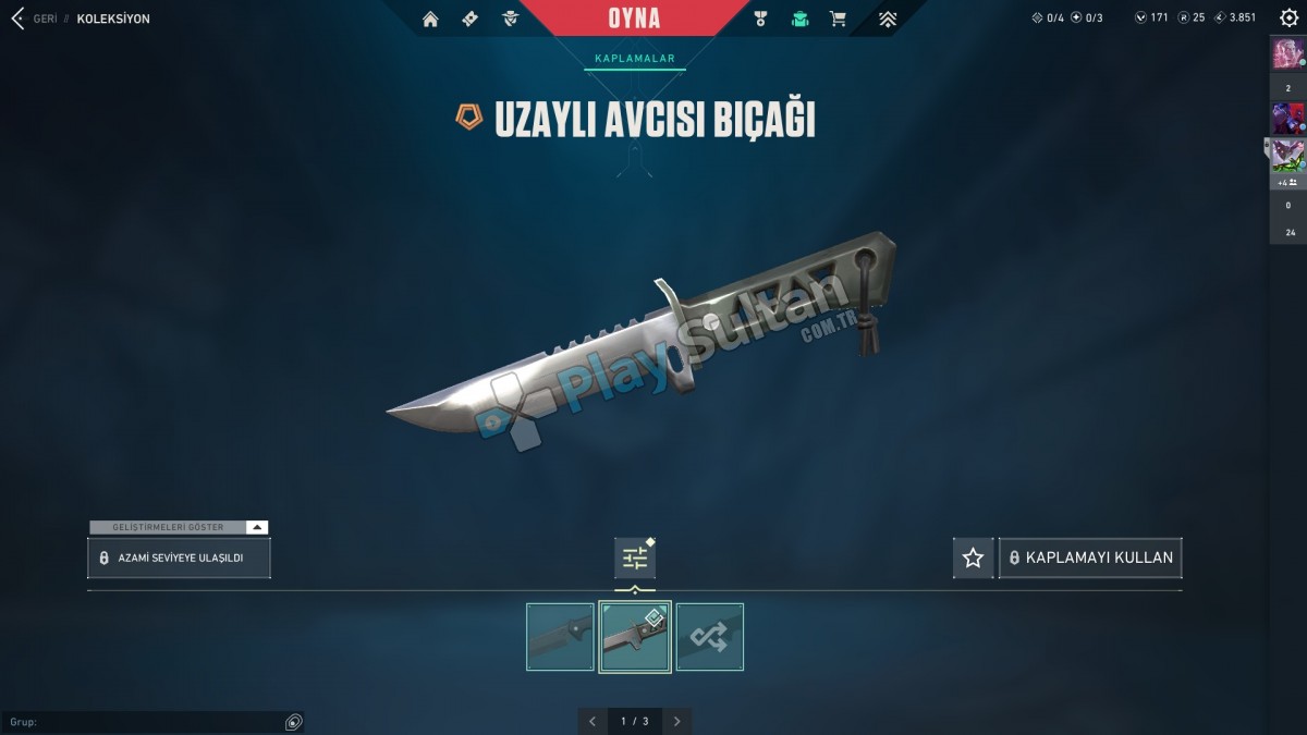GAİA ASİL VANDAL DELİPOP PHANTOM UZAYLI AVCISI BIÇAK EJDER OP FATİH ...