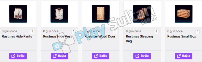 Rust Twitch Drops 37 Rounds 5 Skins Satın Al ve Fiyatları