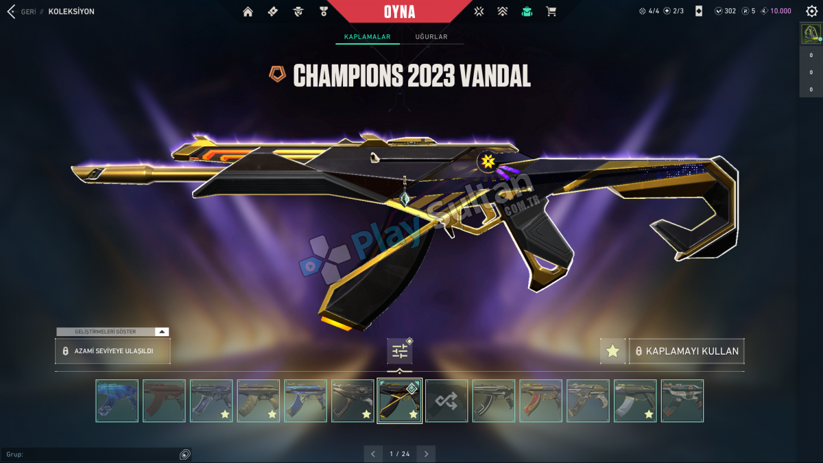 Valorant Full Champion Set 244 Skin Dolu Hesap Satın Al ve Fiyatları